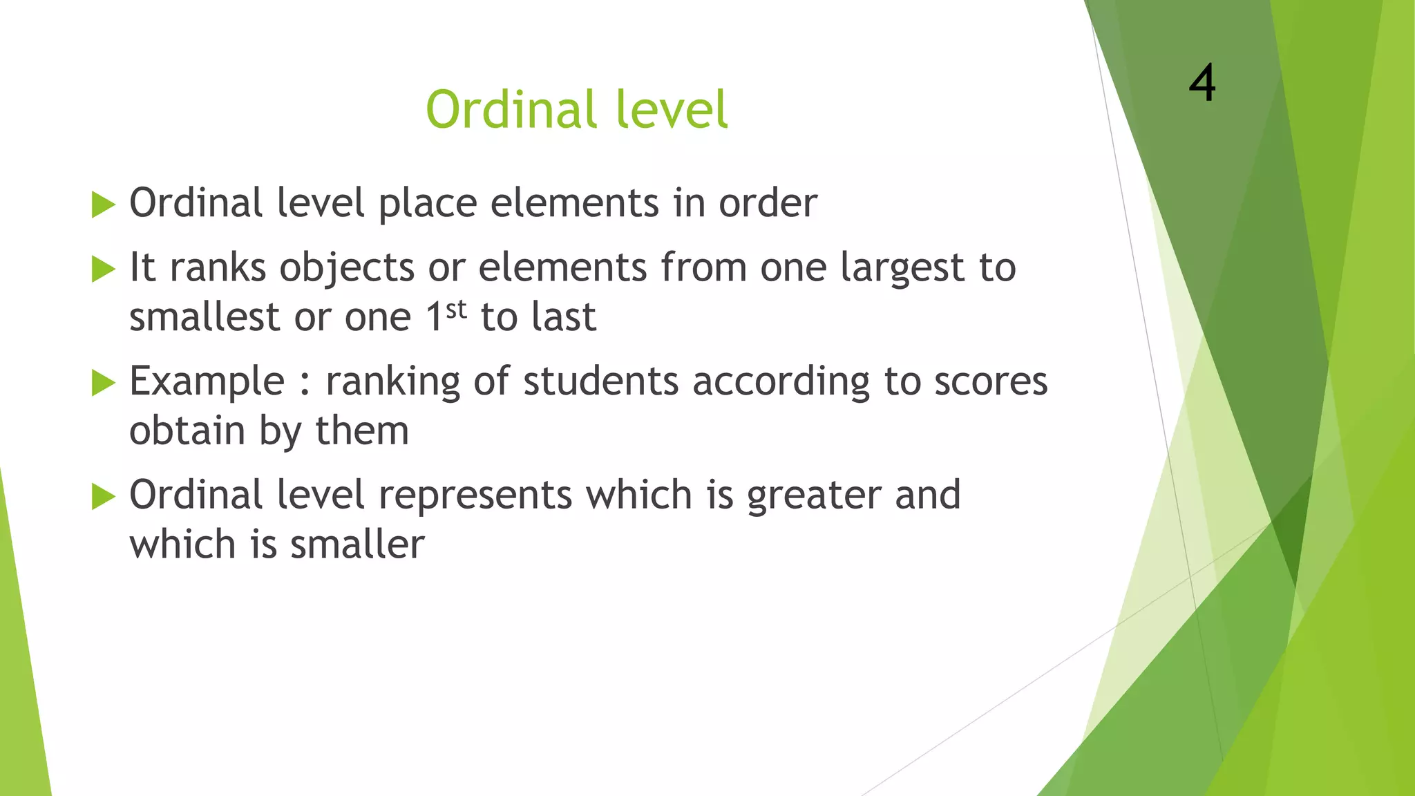 Levels Of Measurements In Variables Research Methodology Ppt