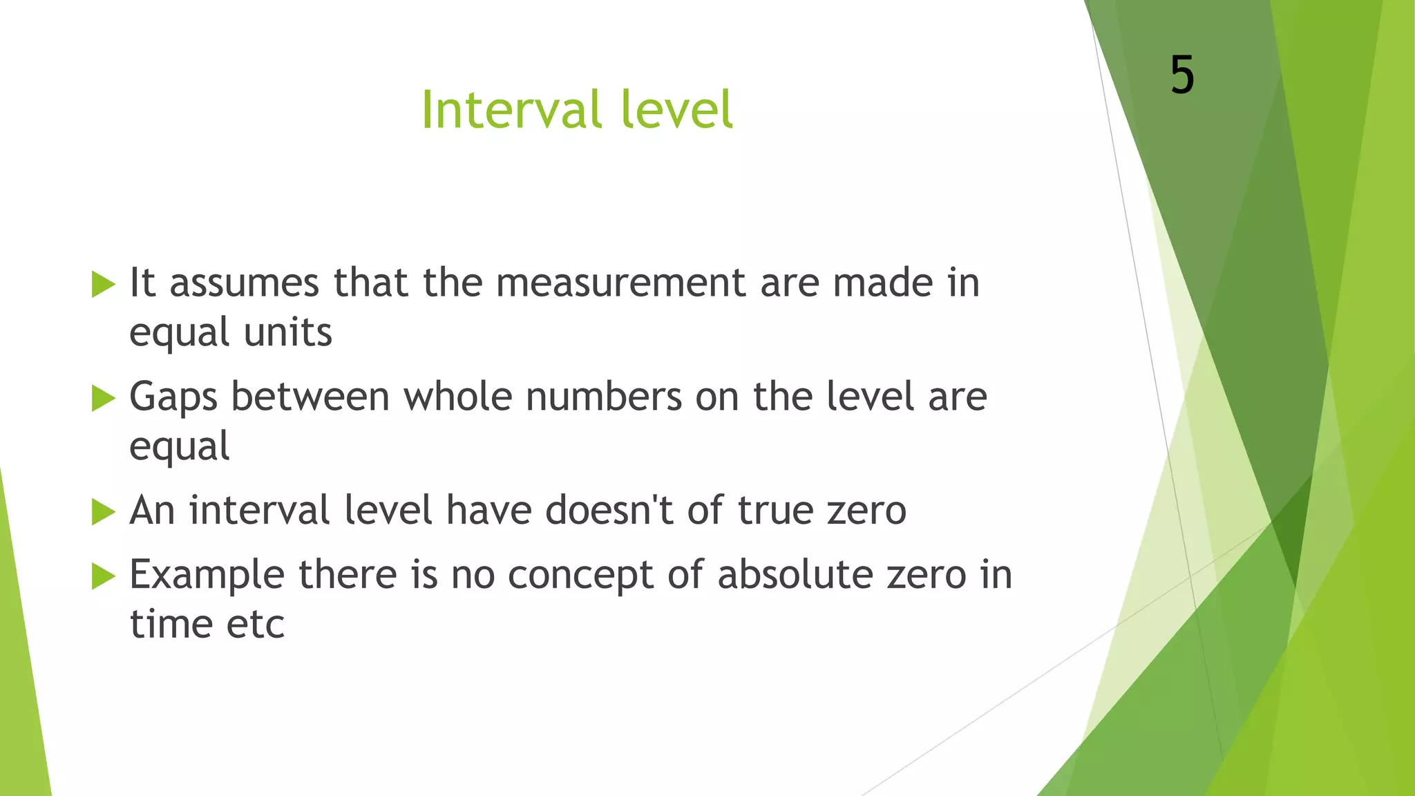 levels of measurements in variables, research methodology | PPTX