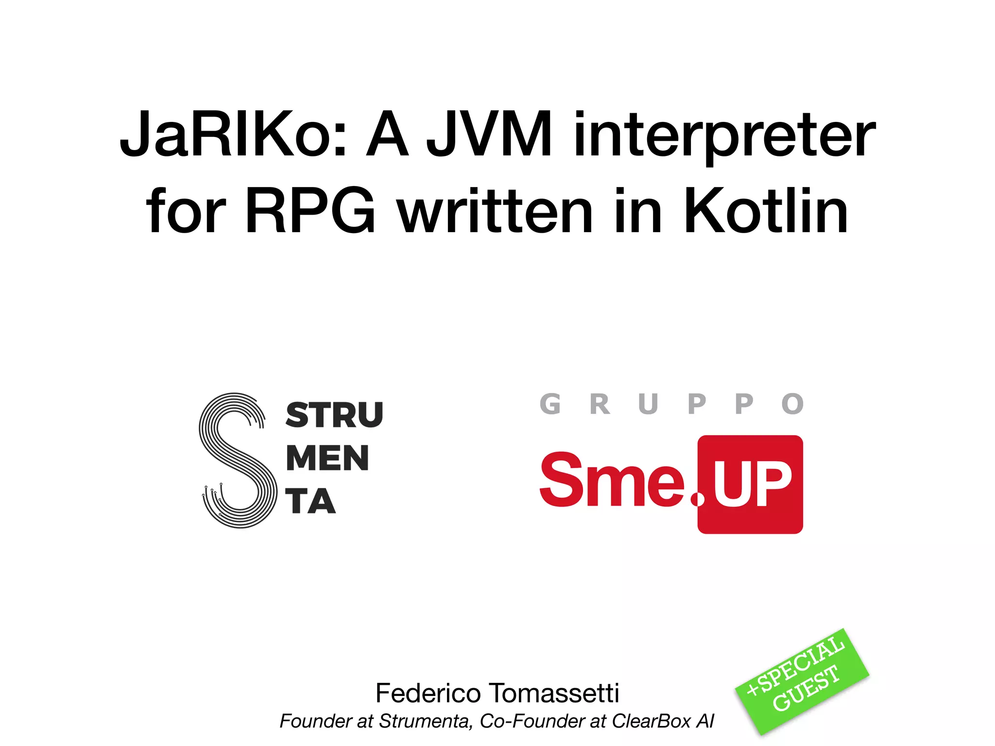 Jariko A Jvm Interpreter For Rpg Written In Kotlin Ppt 8505
