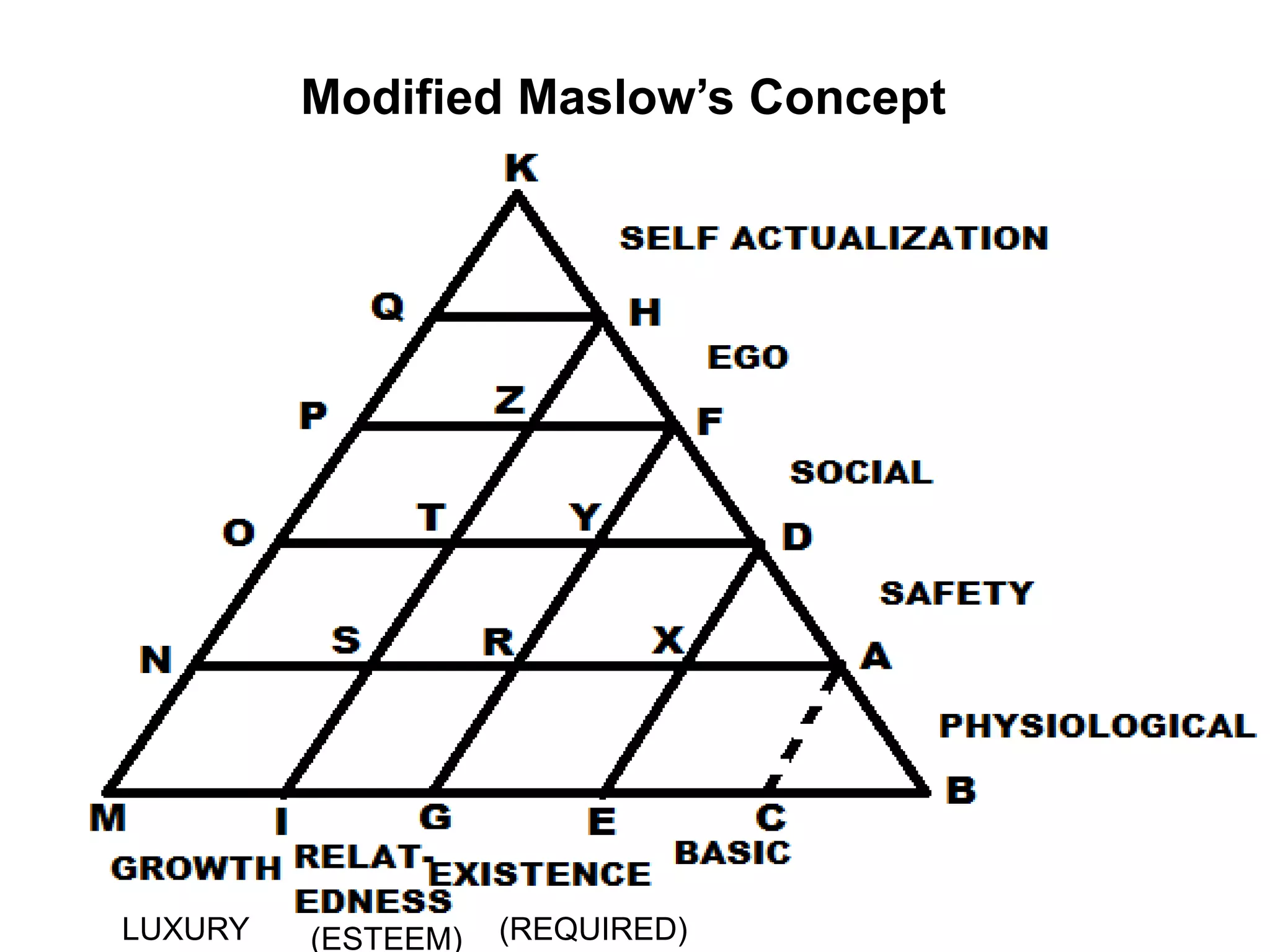 Modified Maslows Theory of Human Needs | PPTX