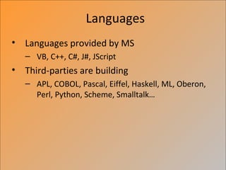 Modified.net overview | PPT | Programming Languages | Computing