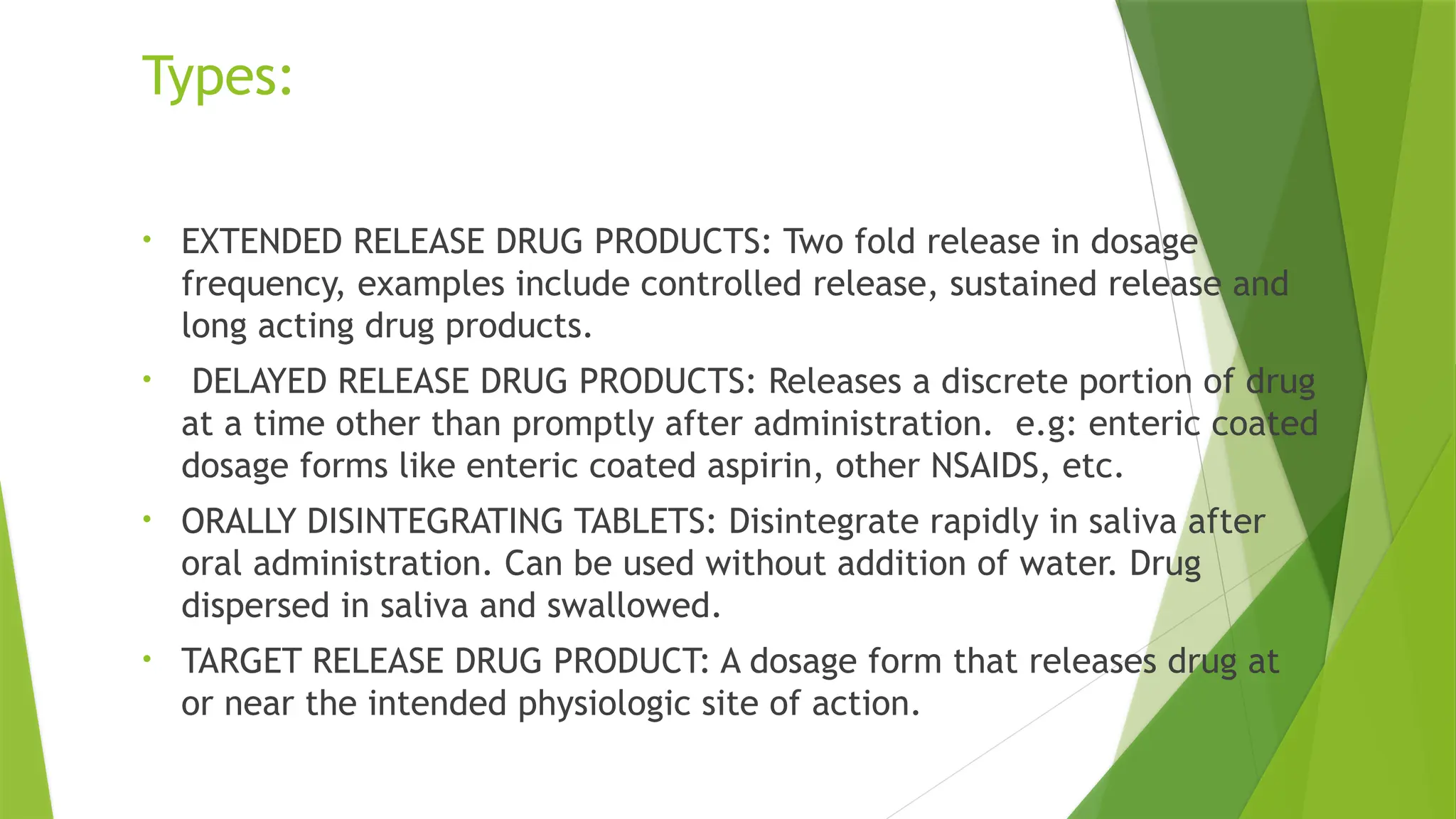 Unit 5 MODIFIED-RELEASE DRUG PRODUCTS adv biopharm | PPTX