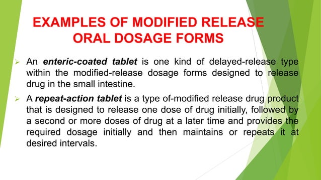Modified release drug products, Targeted Drug Delivery Systems and ...