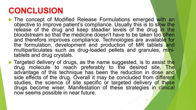 Modified release drug products, Targeted Drug Delivery Systems and ...