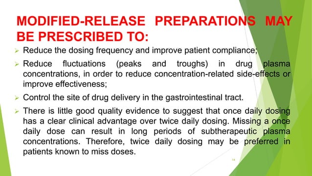Modified release drug products, Targeted Drug Delivery Systems and ...