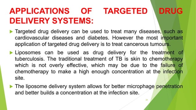 Modified release drug products, Targeted Drug Delivery Systems and ...