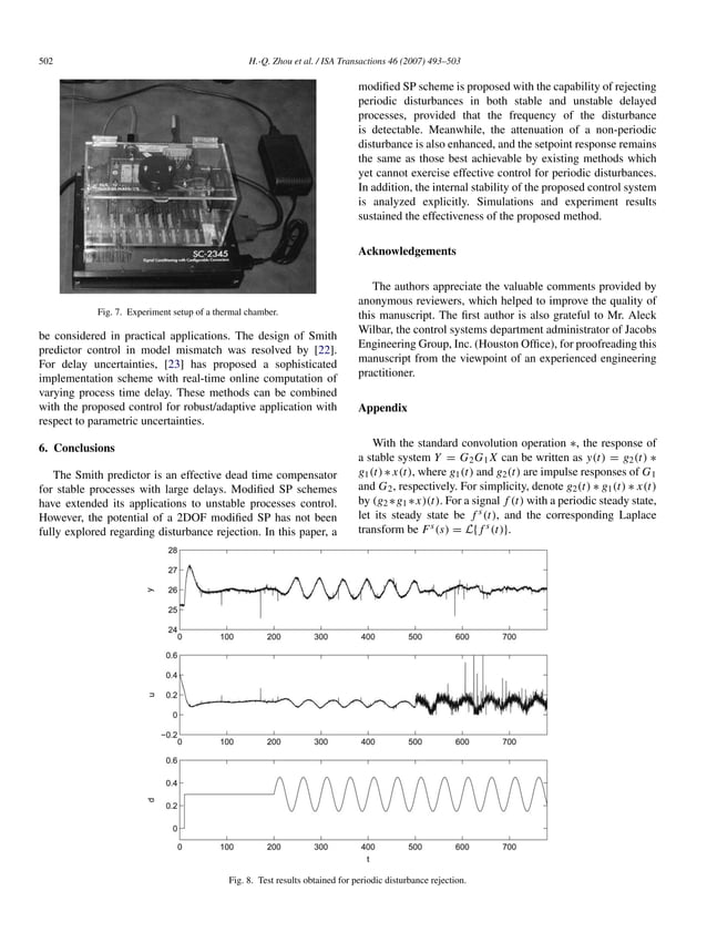 Modified Smith predictor design for periodic disturbance rejection | PDF