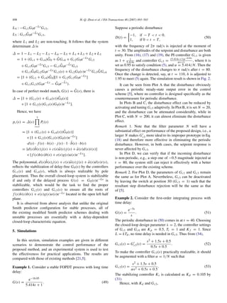 Modified Smith predictor design for periodic disturbance rejection | PDF