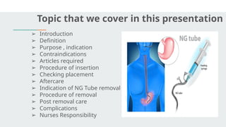 Comprehensive Guide to Nasogastric (NG) Tube Insertion and Removal ...