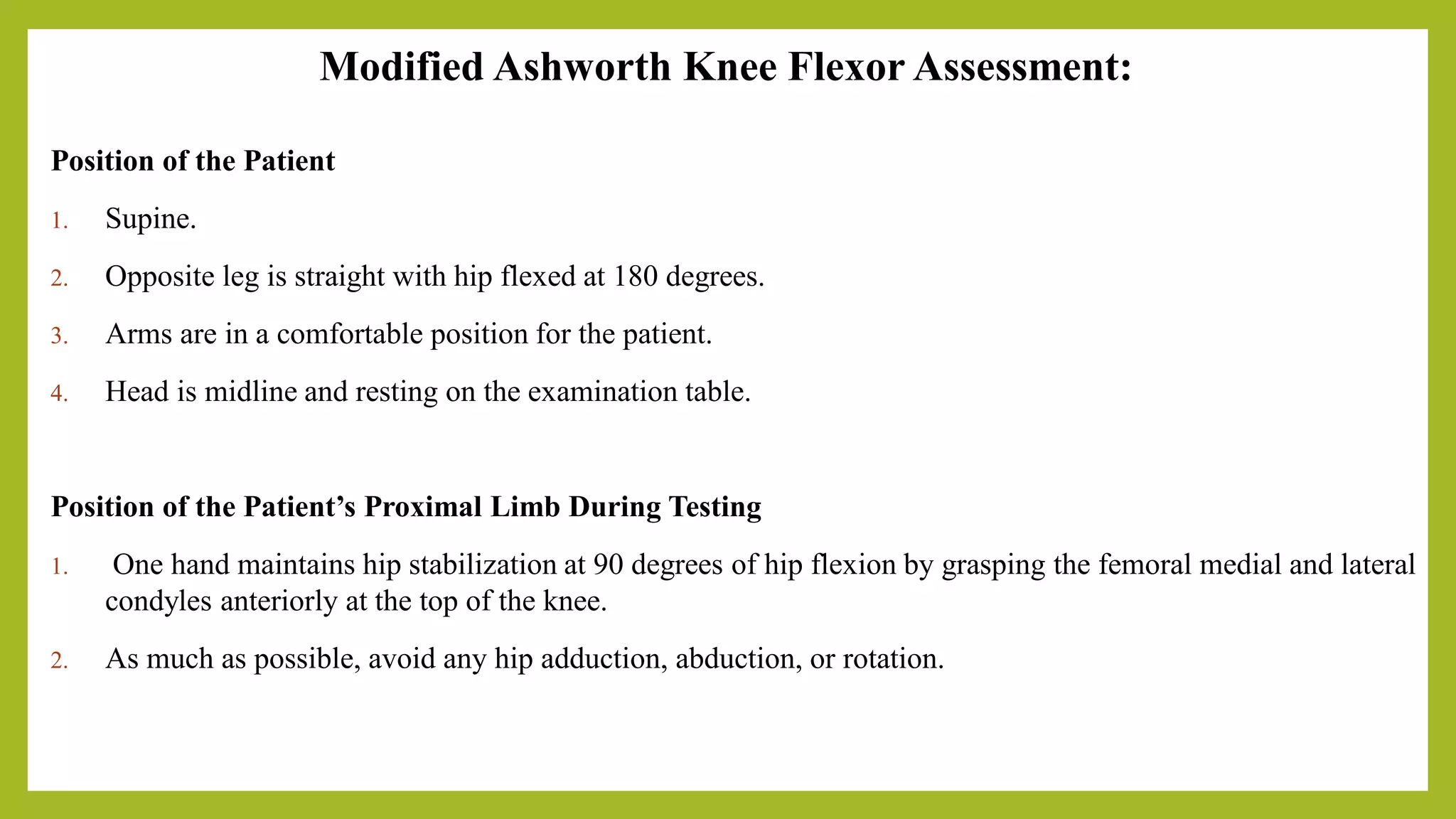 Modified ashworth scale application | PDF