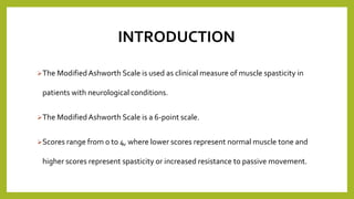 Modified ashworth scale application | PDF