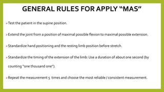 Modified ashworth scale application | PDF