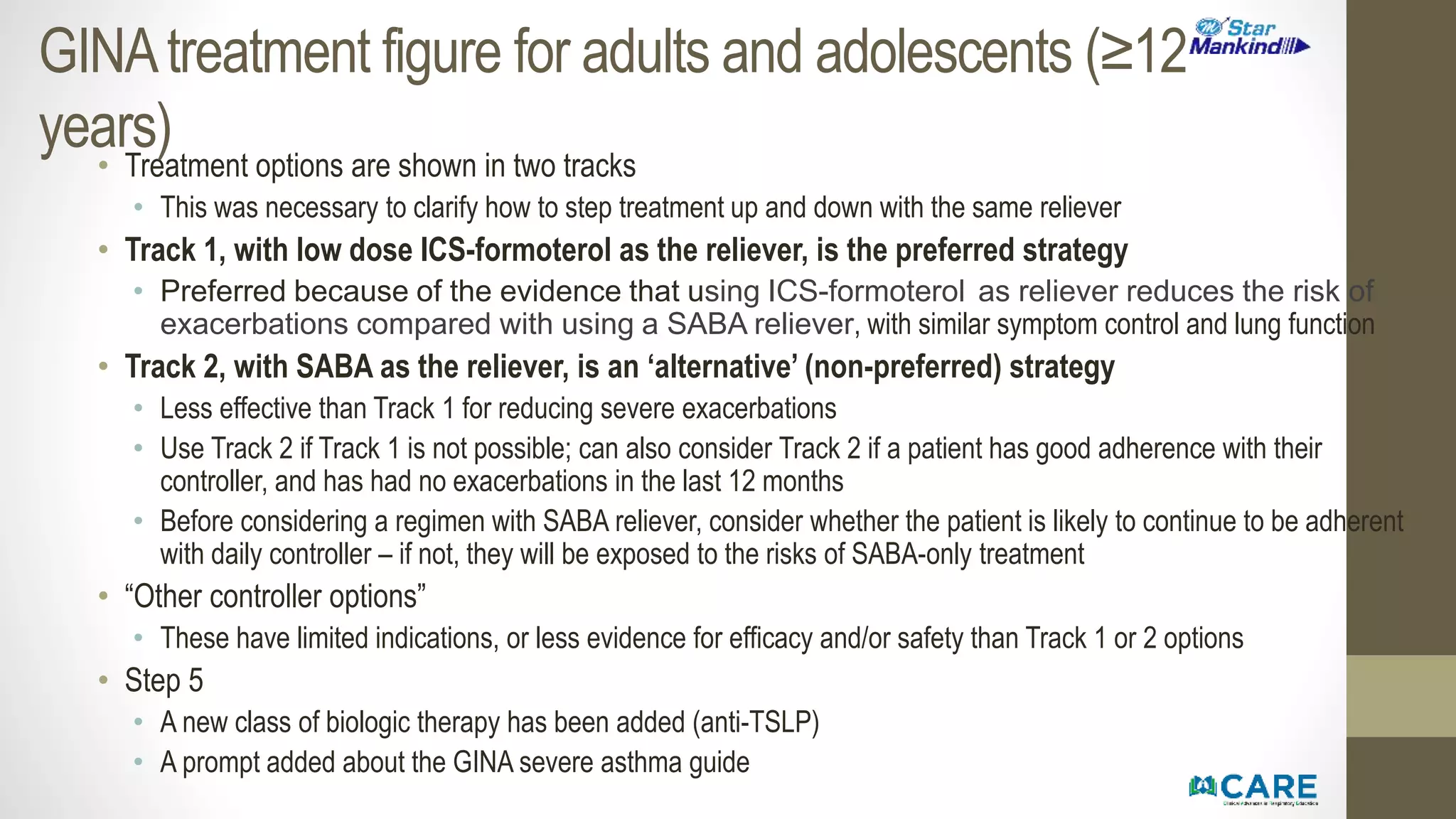 Latest GINA guidelines for Asthma & COVID | PPTX