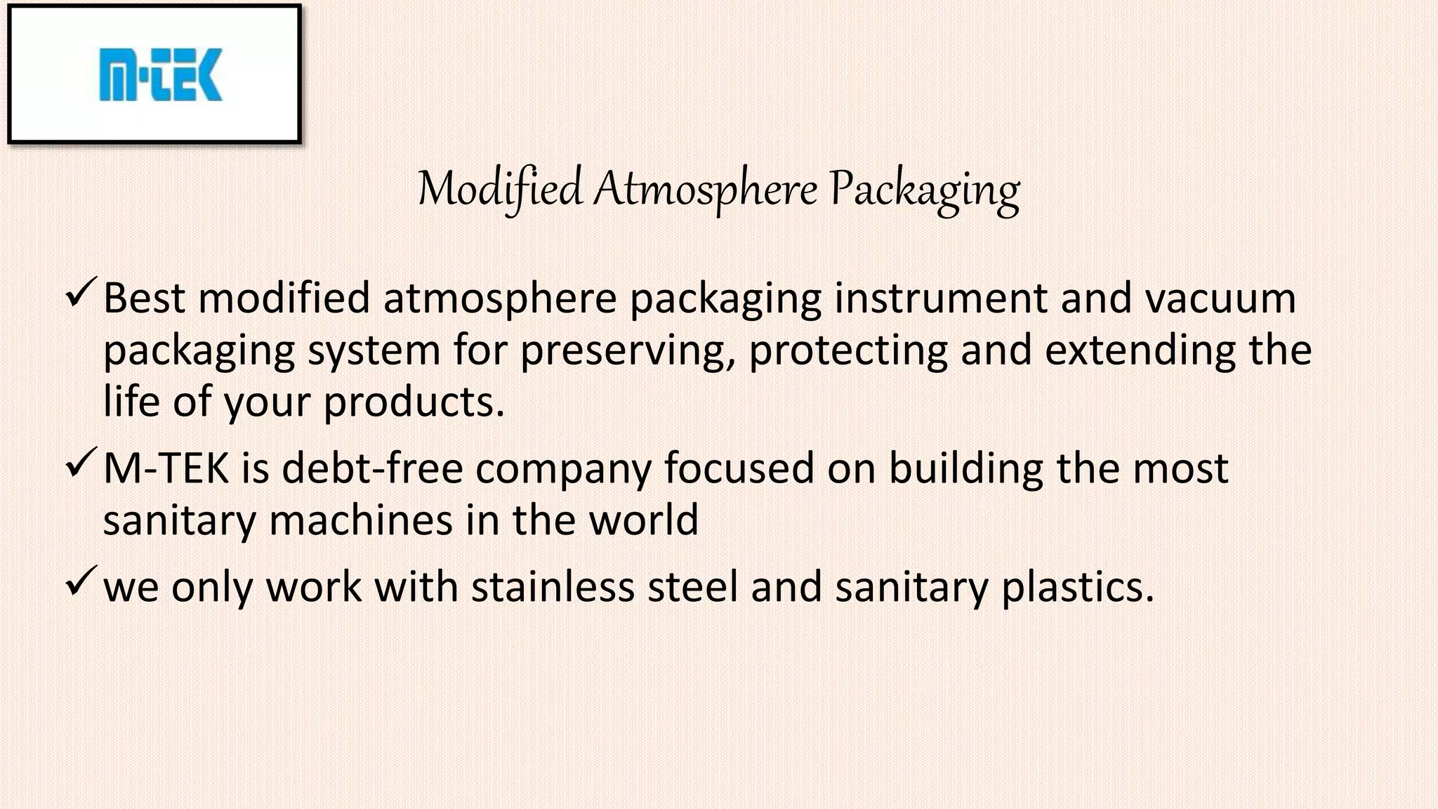 Modified atmosphere packaging | PPT