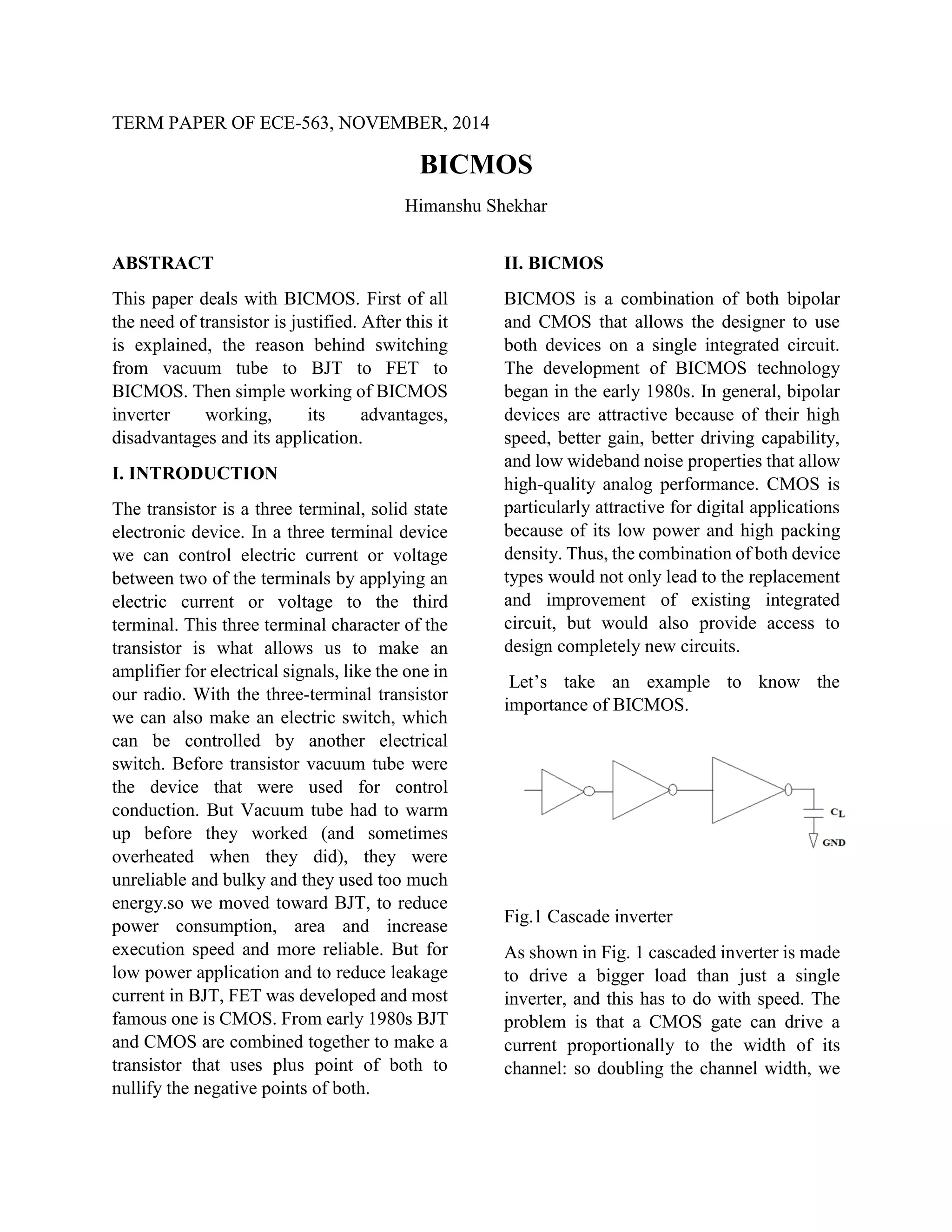 Modified bicmos | PDF