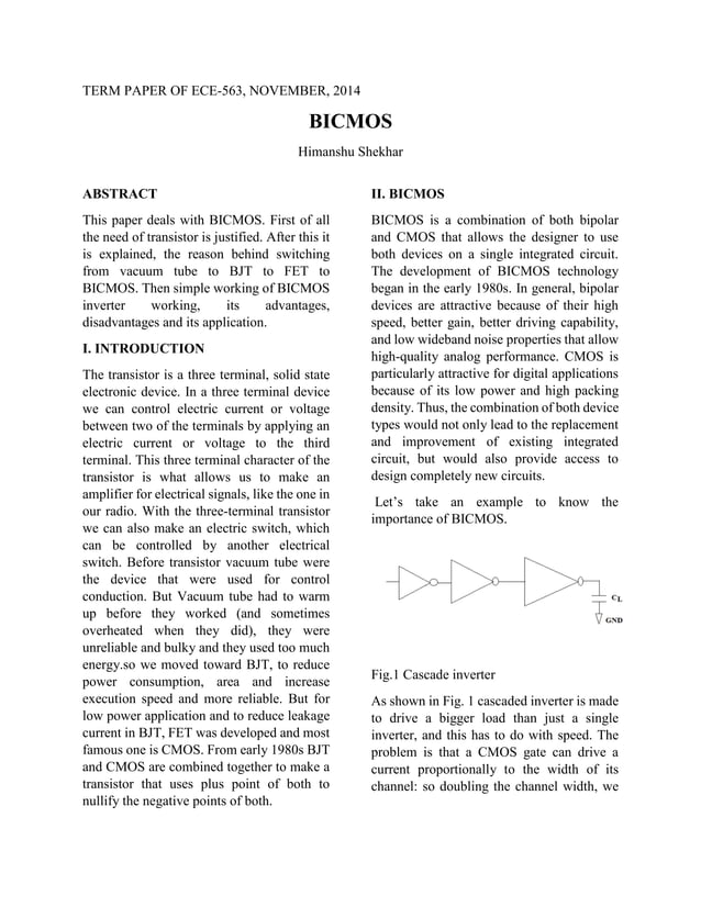 Modified bicmos | PDF | Physics | Science