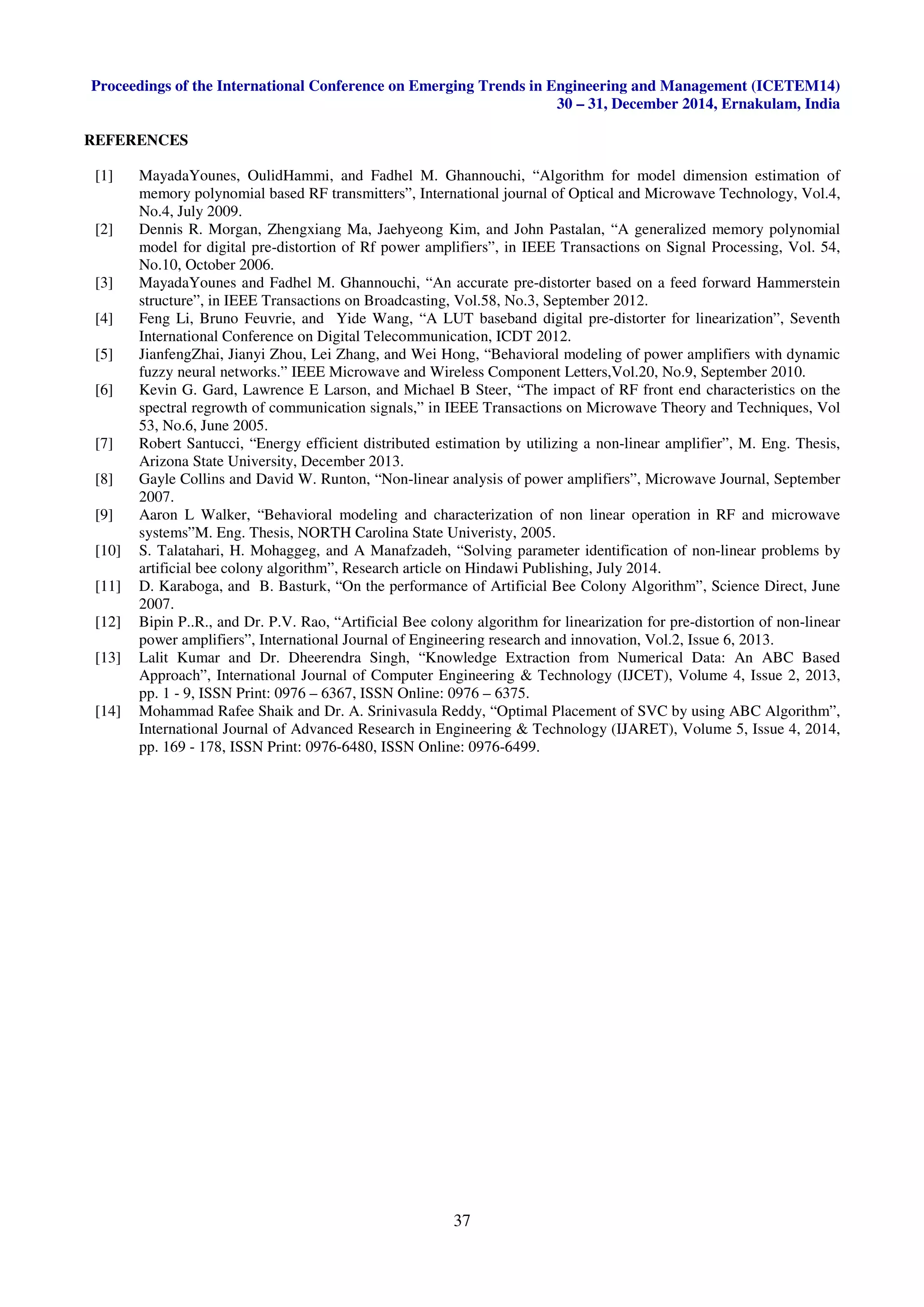 Modified Cann Model Linearization Using Abc Algorithm Pdf 