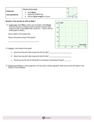 Modified cell division gizmo | DOC | Biological Sciences | Science
