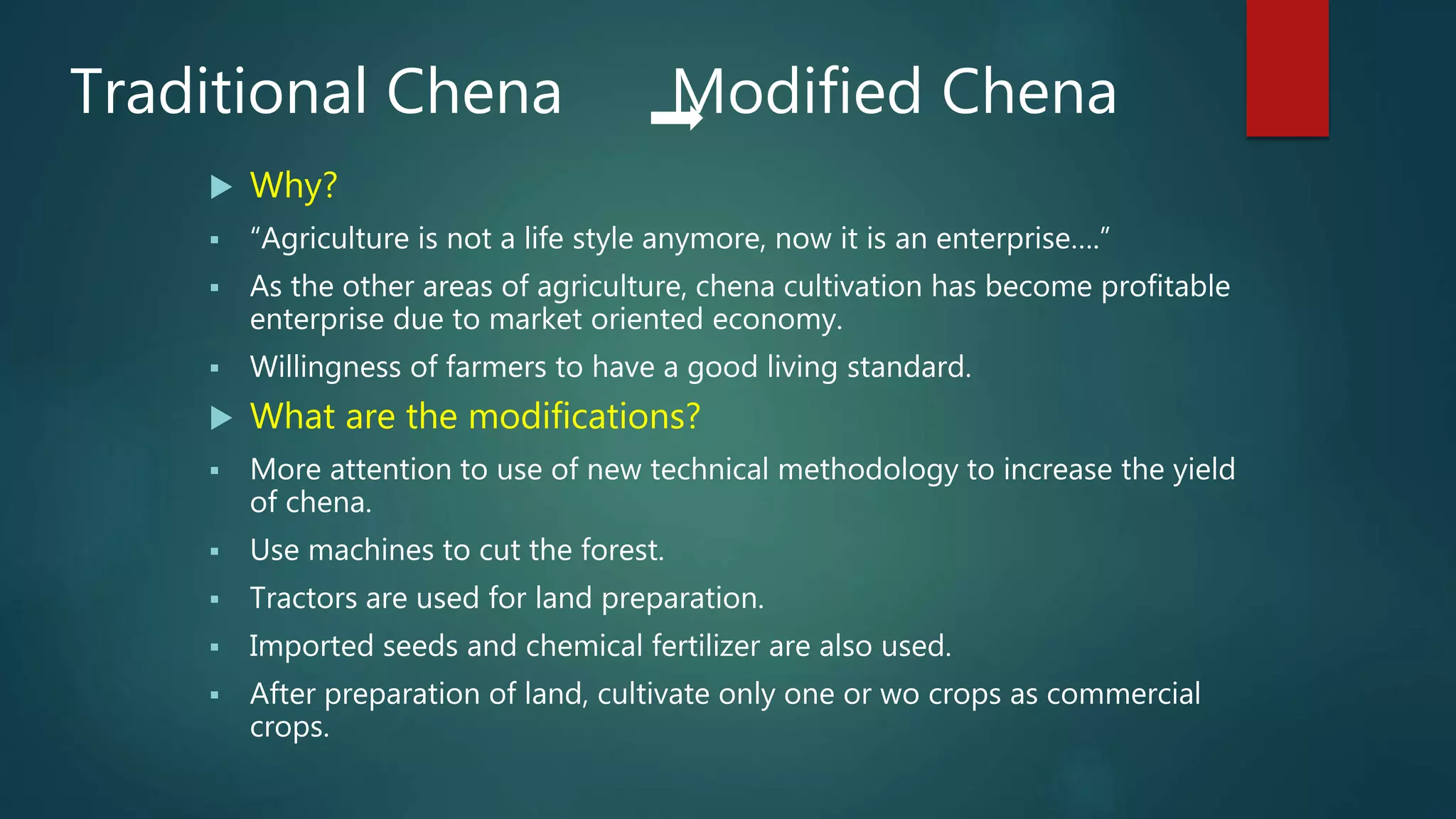 Chena Cultivation | PPTX