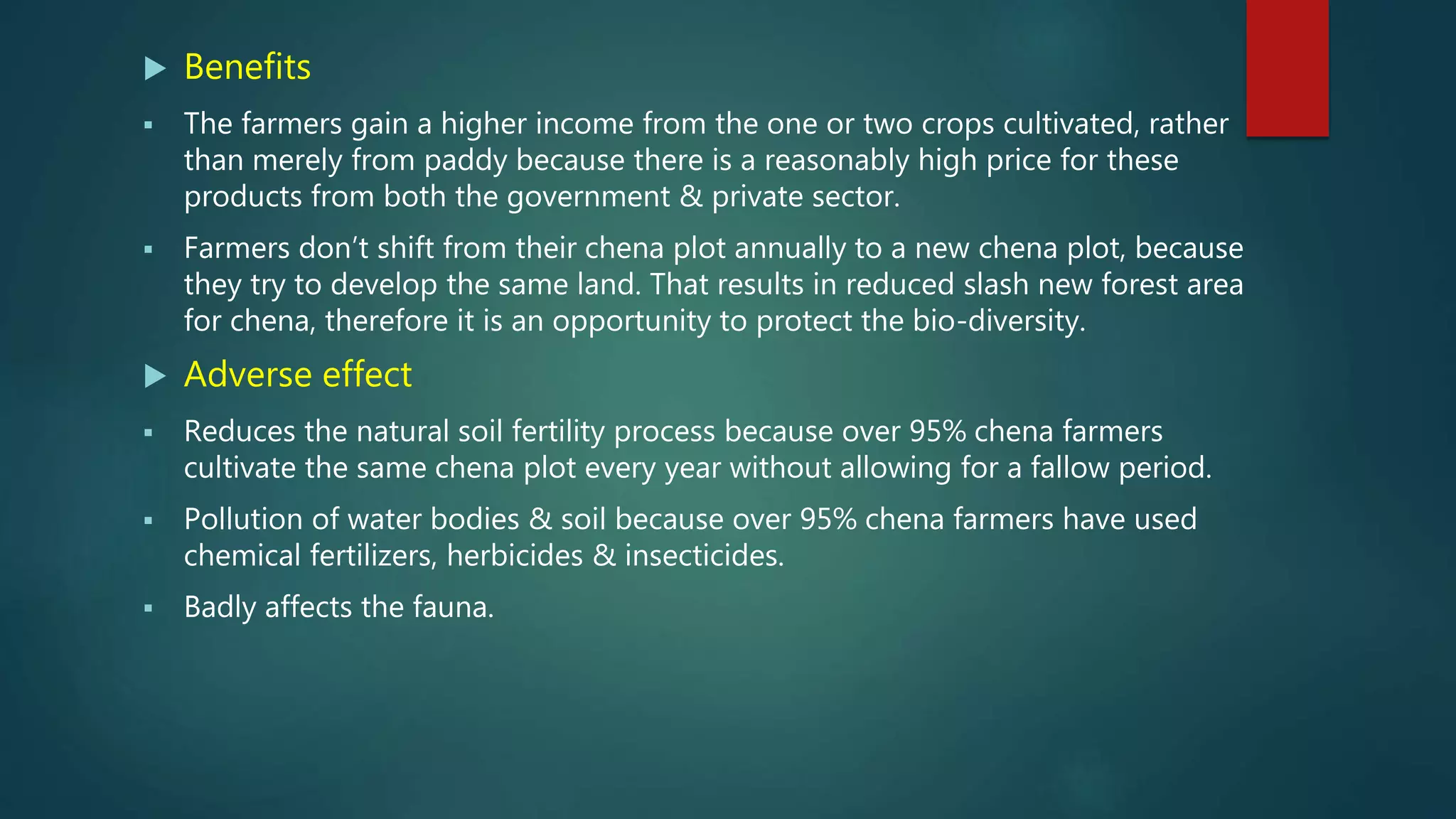 Chena Cultivation | PPTX