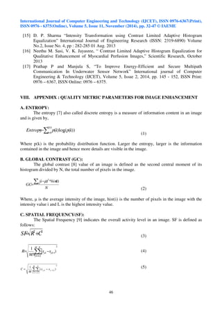Modified clahe an adaptive algorithm for contrast enhancement of aerial ...