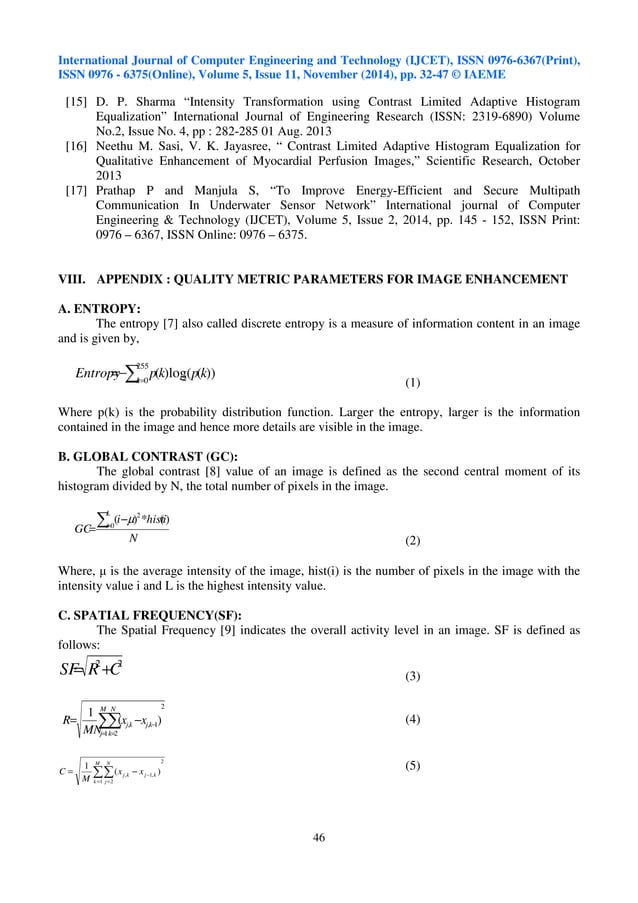 Modified clahe an adaptive algorithm for contrast enhancement of aerial ...
