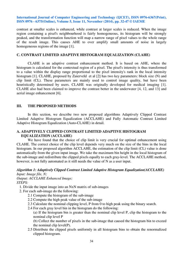 Modified clahe an adaptive algorithm for contrast enhancement of aerial ...