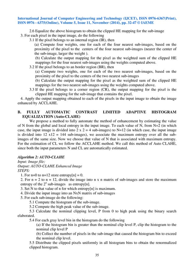 Modified clahe an adaptive algorithm for contrast enhancement of aerial ...