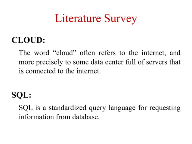 Modified cloud based sql query processor | PPT Modified cloud based sql query processor | PPT