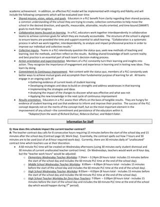 School Schedule Change Q&A | PDF