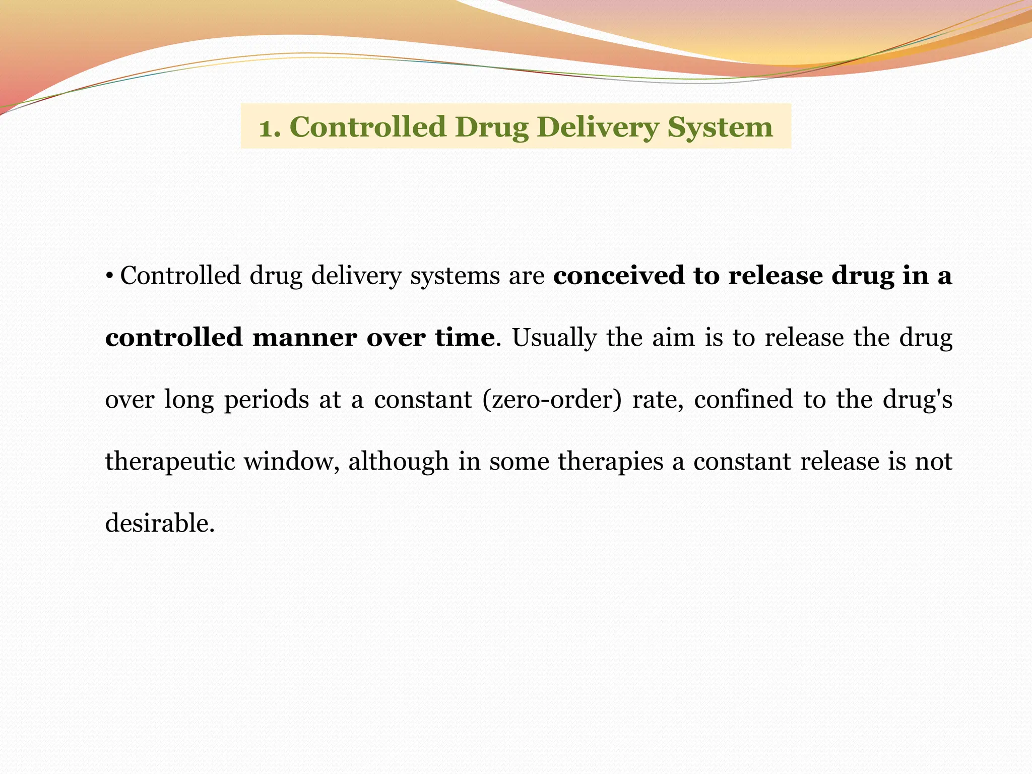 Modified Drug Delivery System.pdf | Pharmaceutical Industry | Industries