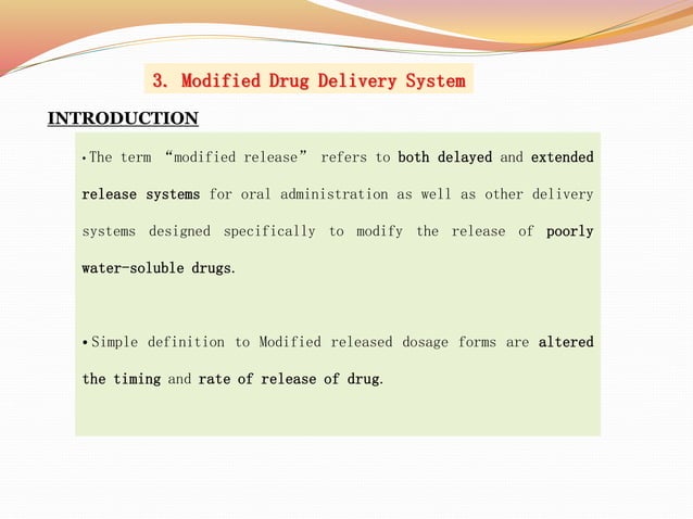 Modified Drug Delivery System.pdf | Pharmaceutical Industry | Industries