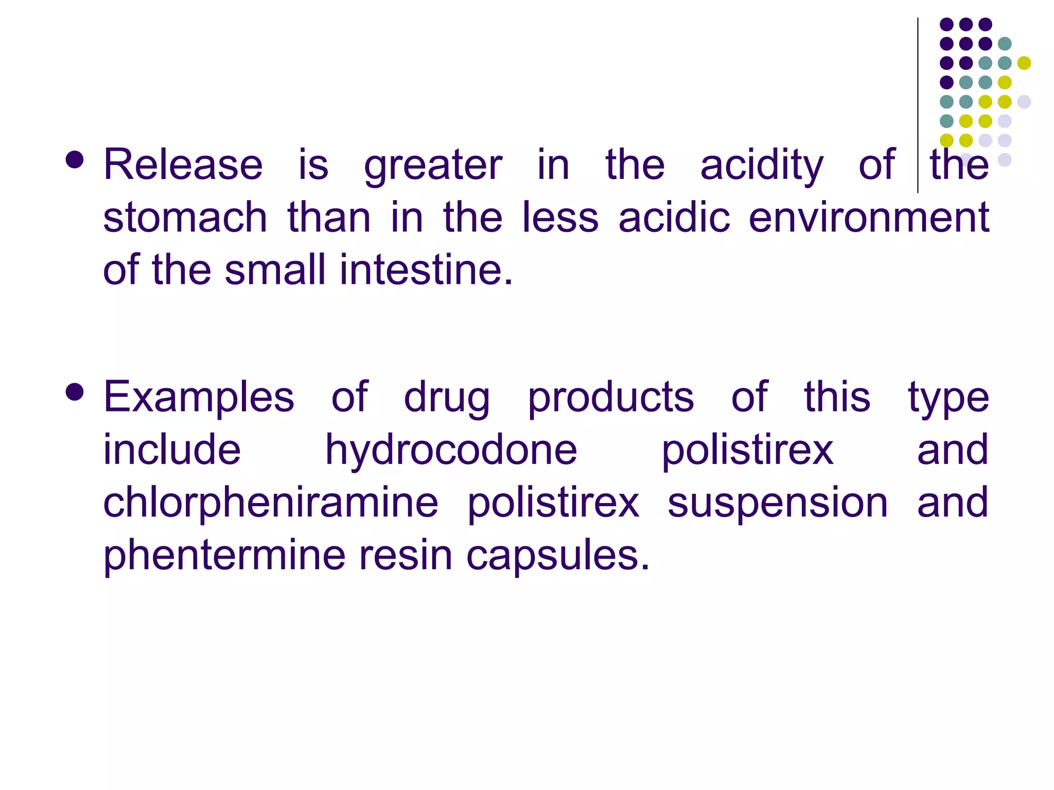 Modified drug release - Pharmaceutics | PPT