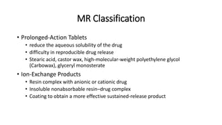 Modified Drug Release and Products M. Pharm, B. Pharm.pptx