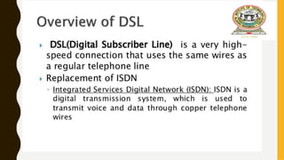 TRENDS IN DSL AND ADSL | ODP