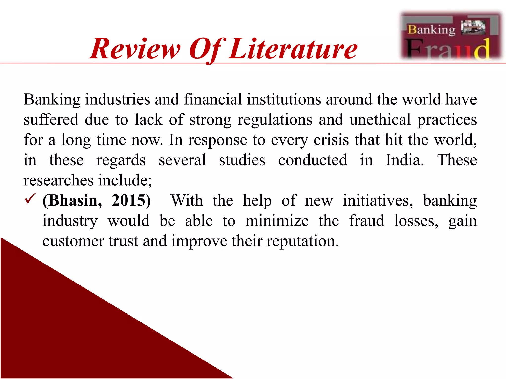 Financial Frauds In Indian Banking System: A Case Study Analysis | PPTX