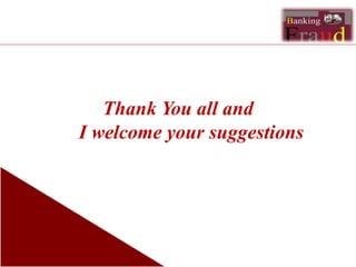 Financial Frauds In Indian Banking System: A Case Study Analysis | PPTX