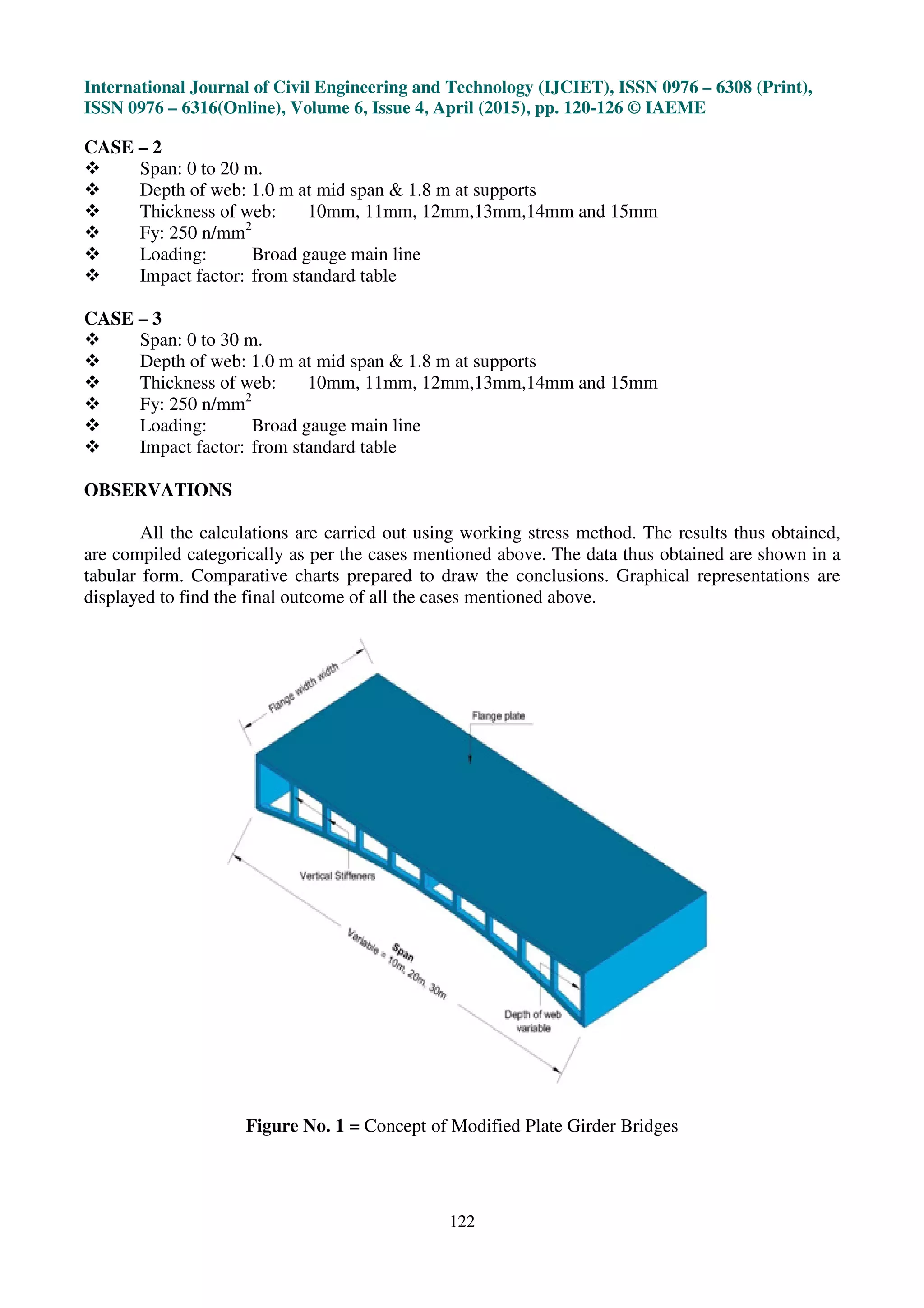 MODIFIED FORM OF PLATE GIRDER BRIDGE FOR ECONOMIC CONSIDERATION | PDF