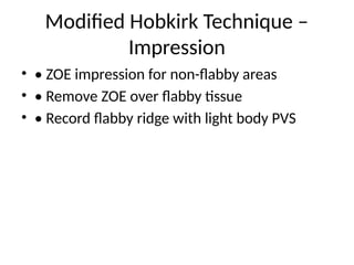 Modified_Hobkirk_Technique_PPT for resorbed ridges | PPTX