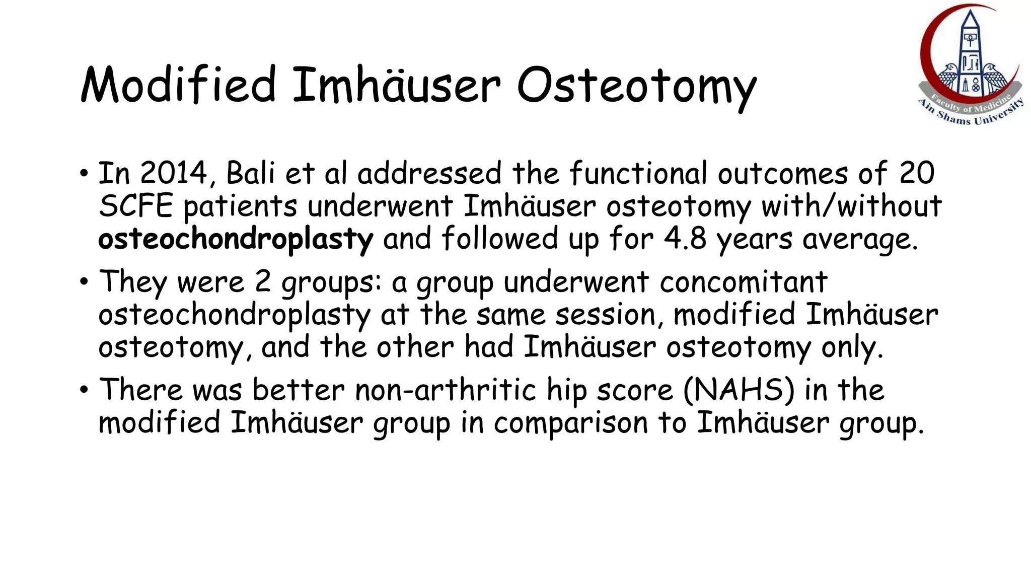 Modified imhauser osteotomy | PPTX