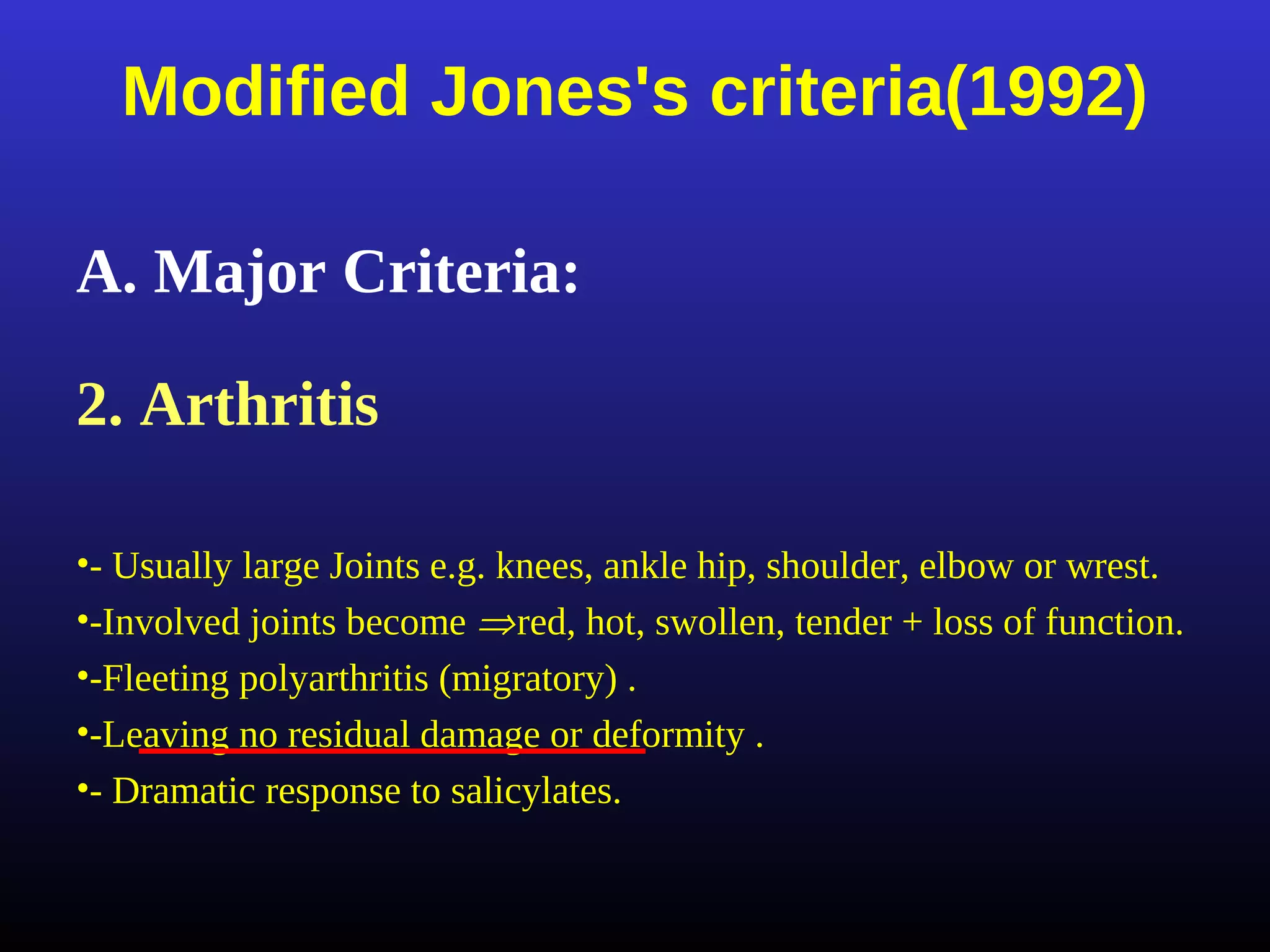 Modified Jones Criteria in the era of Echo | PDF