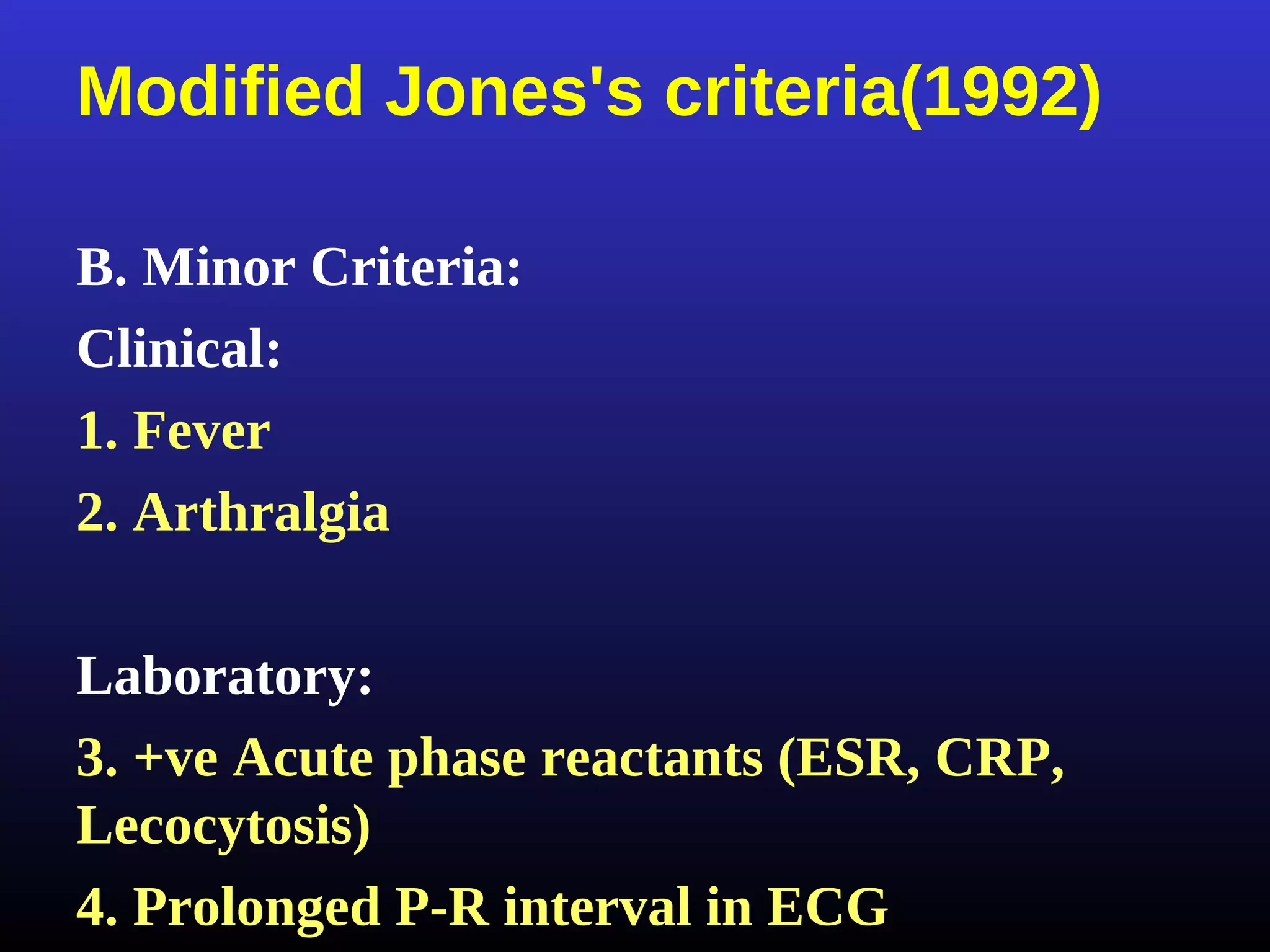 Modified Jones Criteria in the era of Echo | PDF