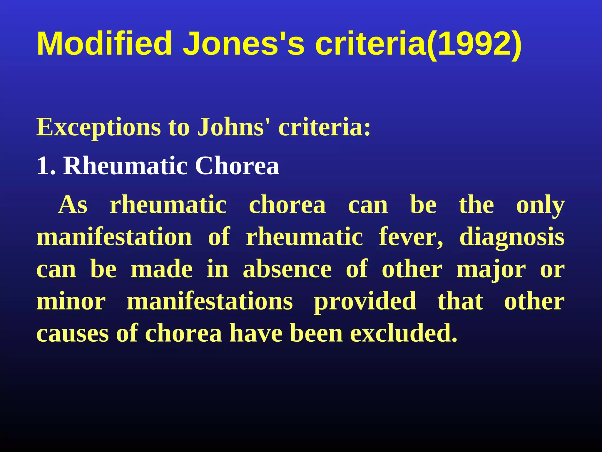 Modified Jones Criteria in the era of Echo | PDF