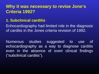 Modified Jones Criteria in the era of Echo | PDF