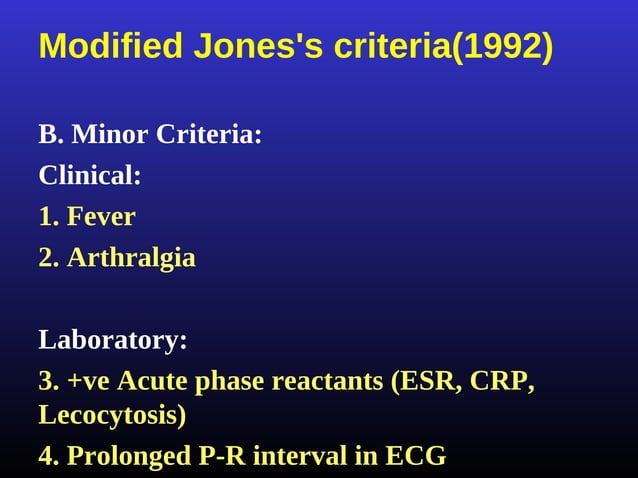 Modified Jones Criteria in the era of Echo | PDF | Heart and ...