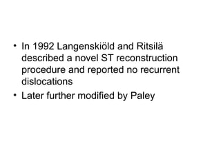 Modified langenskiold procedure for chronic and recurrent patellar ...