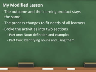 Modified lesson plan | PPTX