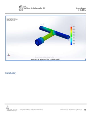 Modified lug wrench static 1-1 | DOCX | Physics | Science