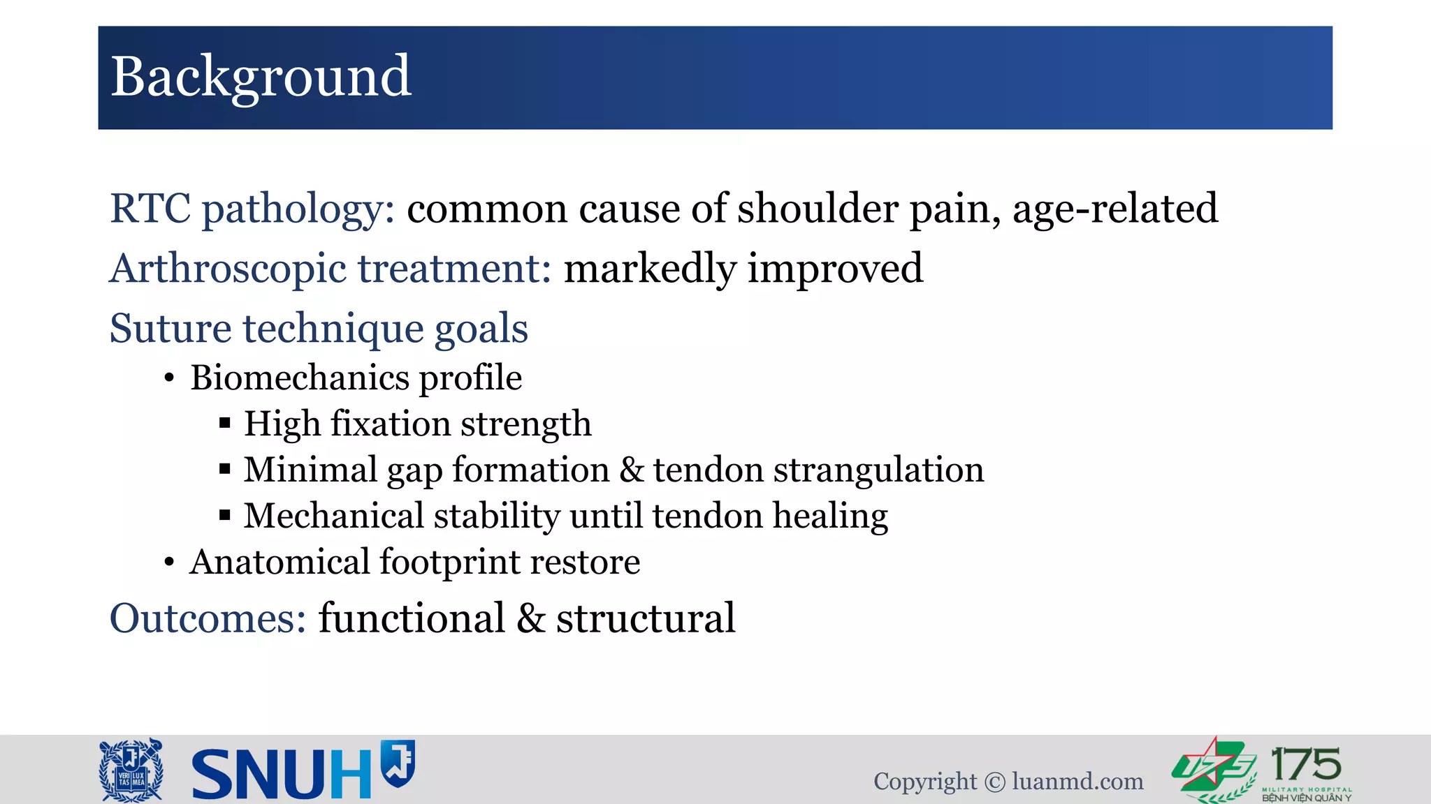 Modified Mason-Allen Technique For Rotator Cuff Repair | PDF