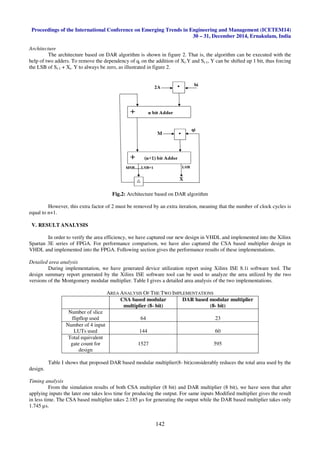 Modified montgomery modular multiplier for cryptosystems | PDF